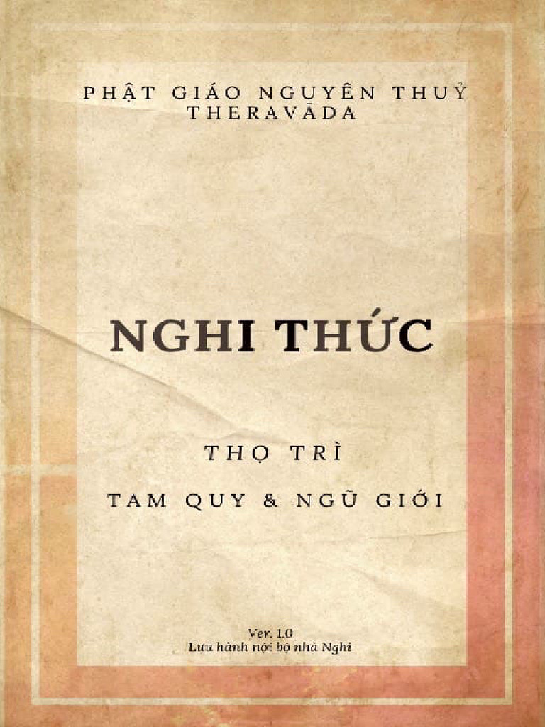 Tho Tri Tam Quy Ngu Gioi | PDF
