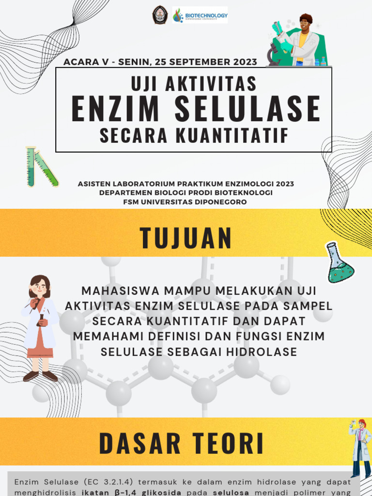 Praktikum Enzim Selulase 2023 | PDF | Sains & Matematika