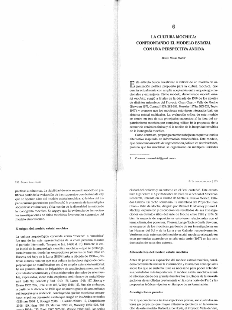 La Cultura Mochica | PDF