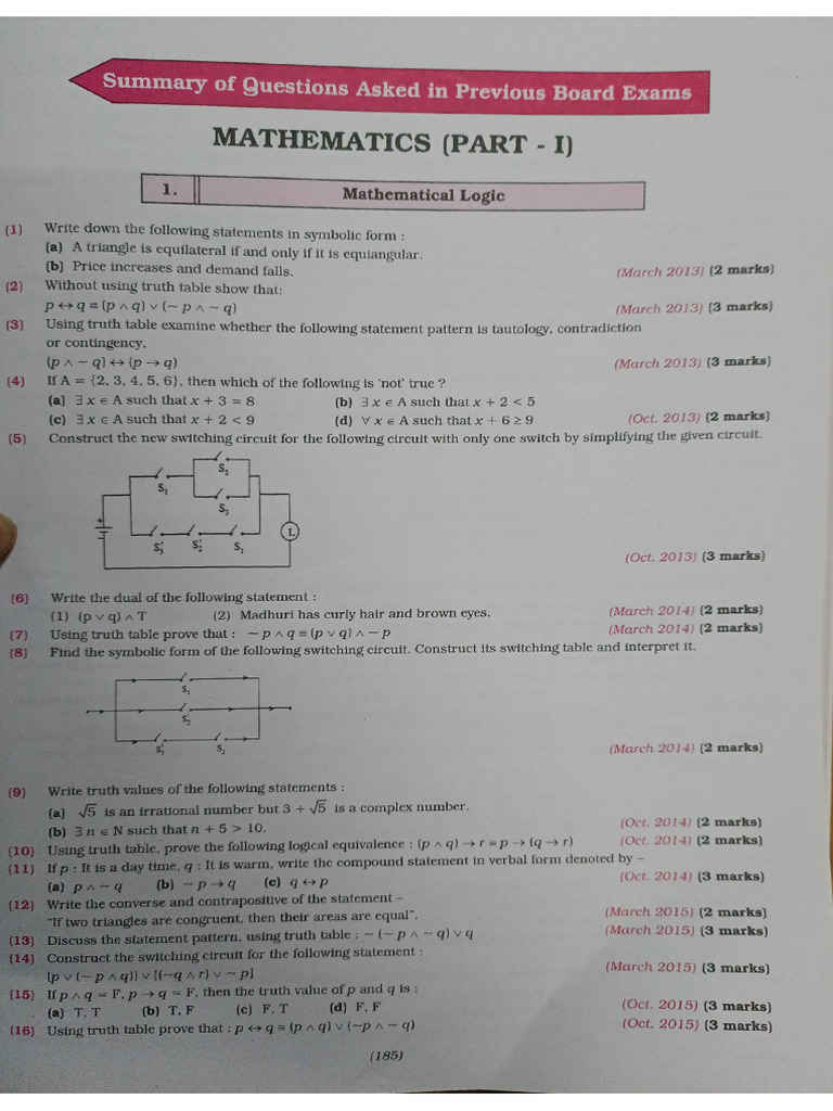 Uttam's Maths 1 | PDF