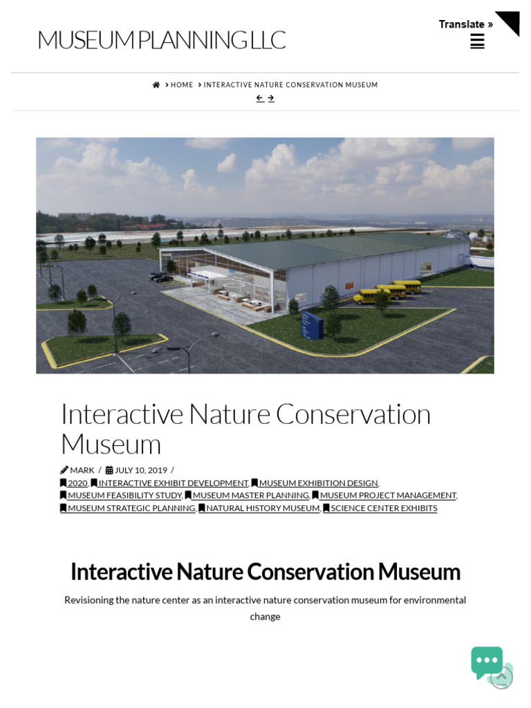 Interactive Nature Conservation Museum - Museum Planning LLC | PDF ...