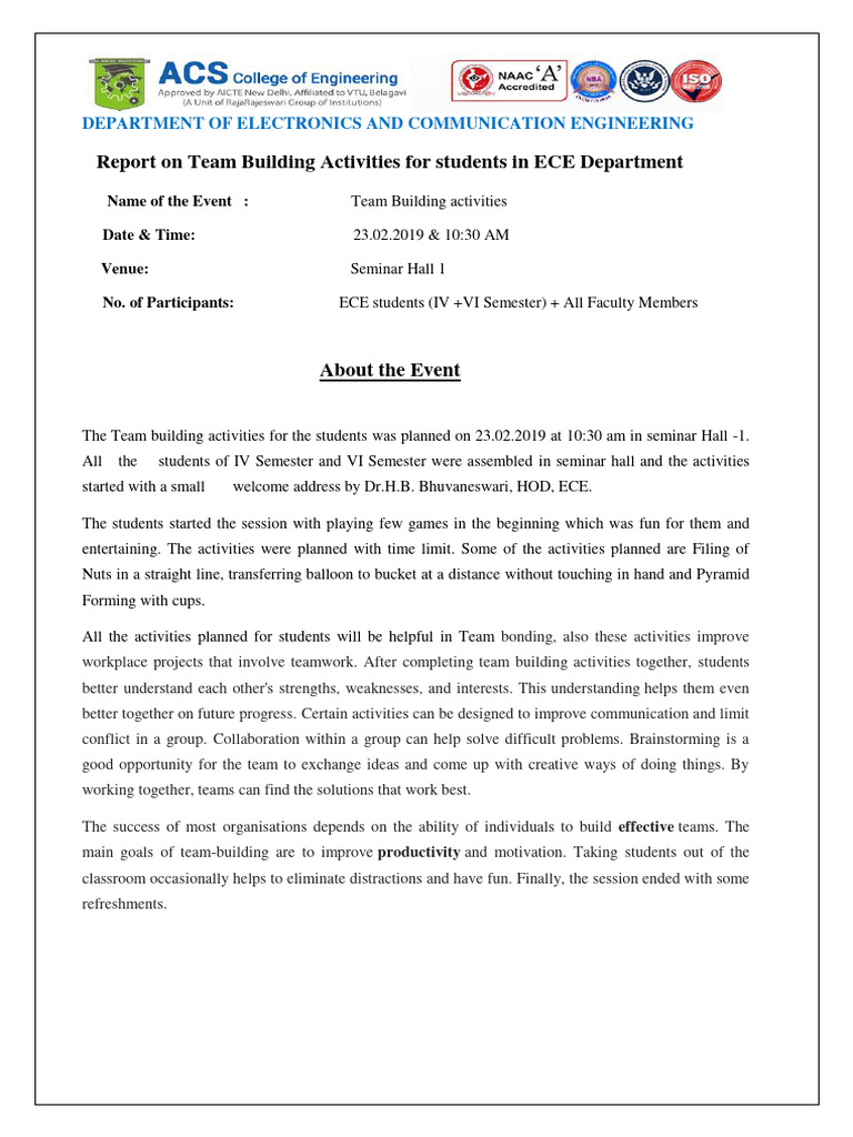 Team Building Activities | PDF