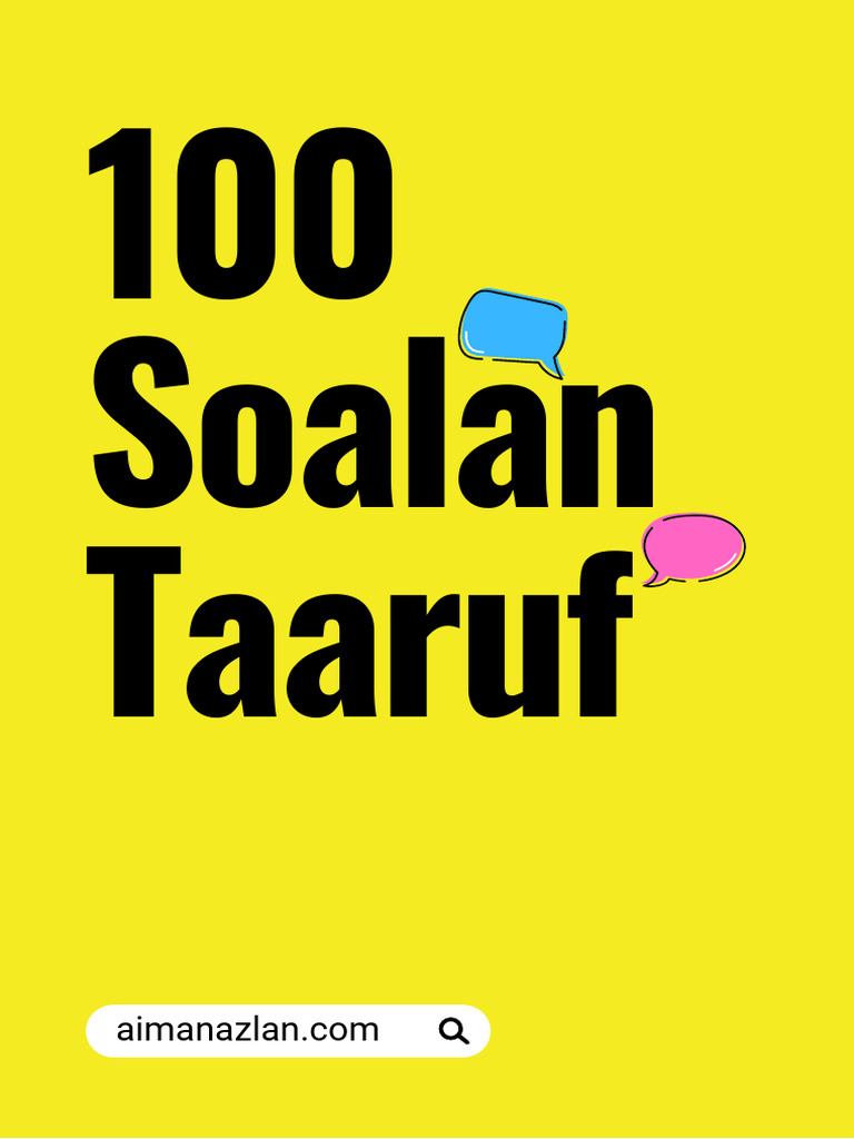 100 Soalan Taaruf | PDF