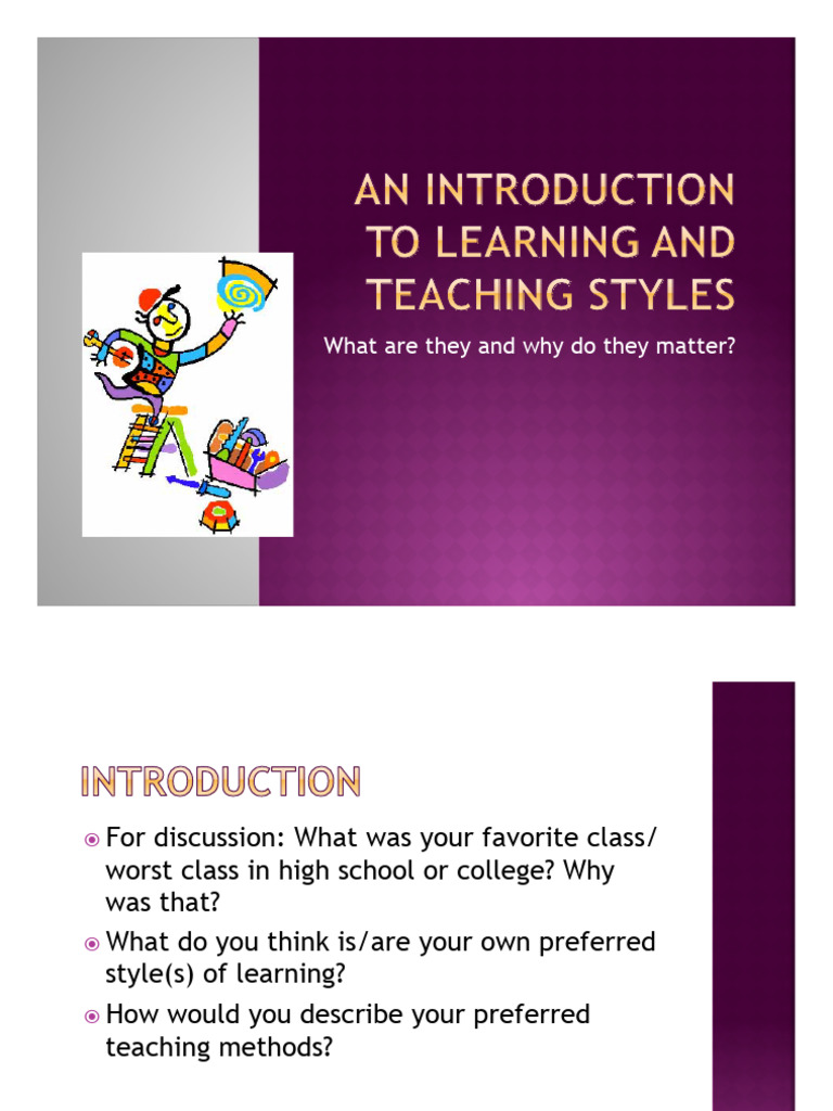 Learning Styles | PDF