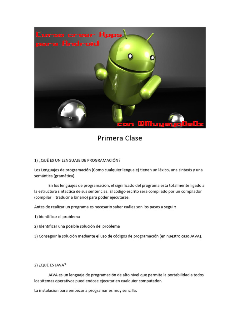 1ra Clase | PDF 1ra Clase | PDF