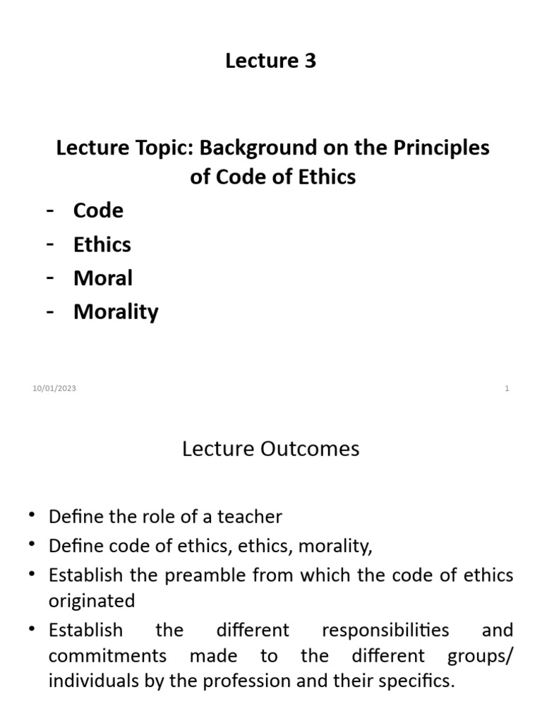 Background On PNGTC Code of Ethics | PDF