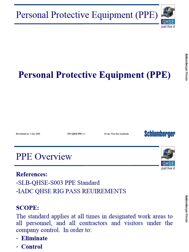 Personal Protective Equipment (PPE) | PDF | Personal Protective ...