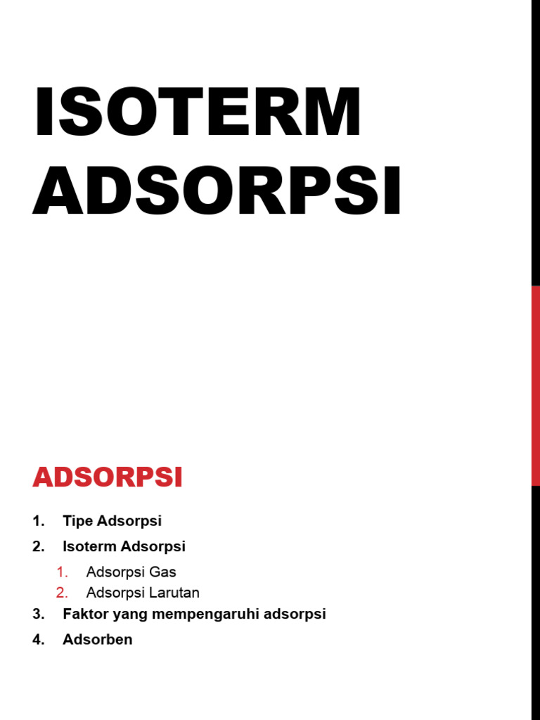 Isoterm Adsorpsi | PDF