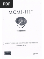 MCMI Score Sheet | PDF