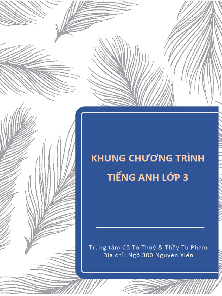 Lop 3 - Khung Chuong Trinh | PDF
