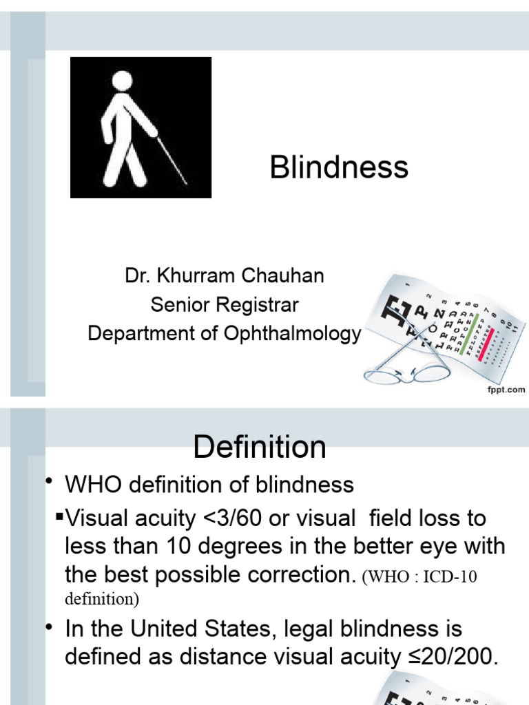 Blindness Final | Download Free PDF | Visual Impairment | Vision