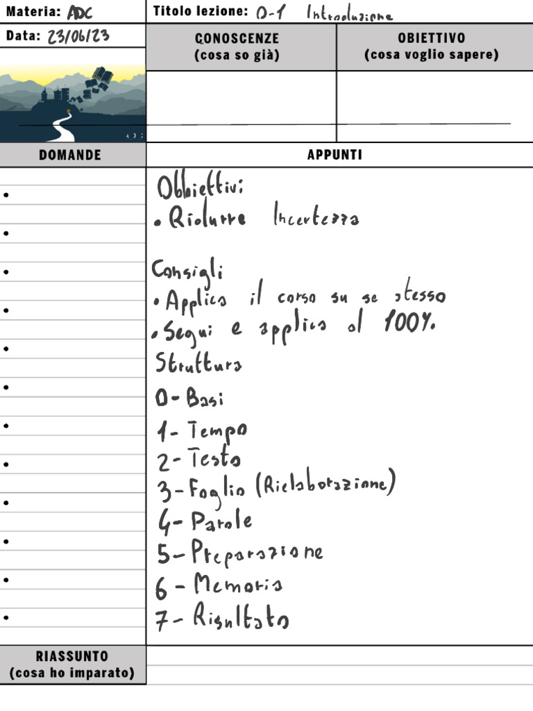 Sistema ADC 0-1 Introduzine, Programma Del Corso | PDF