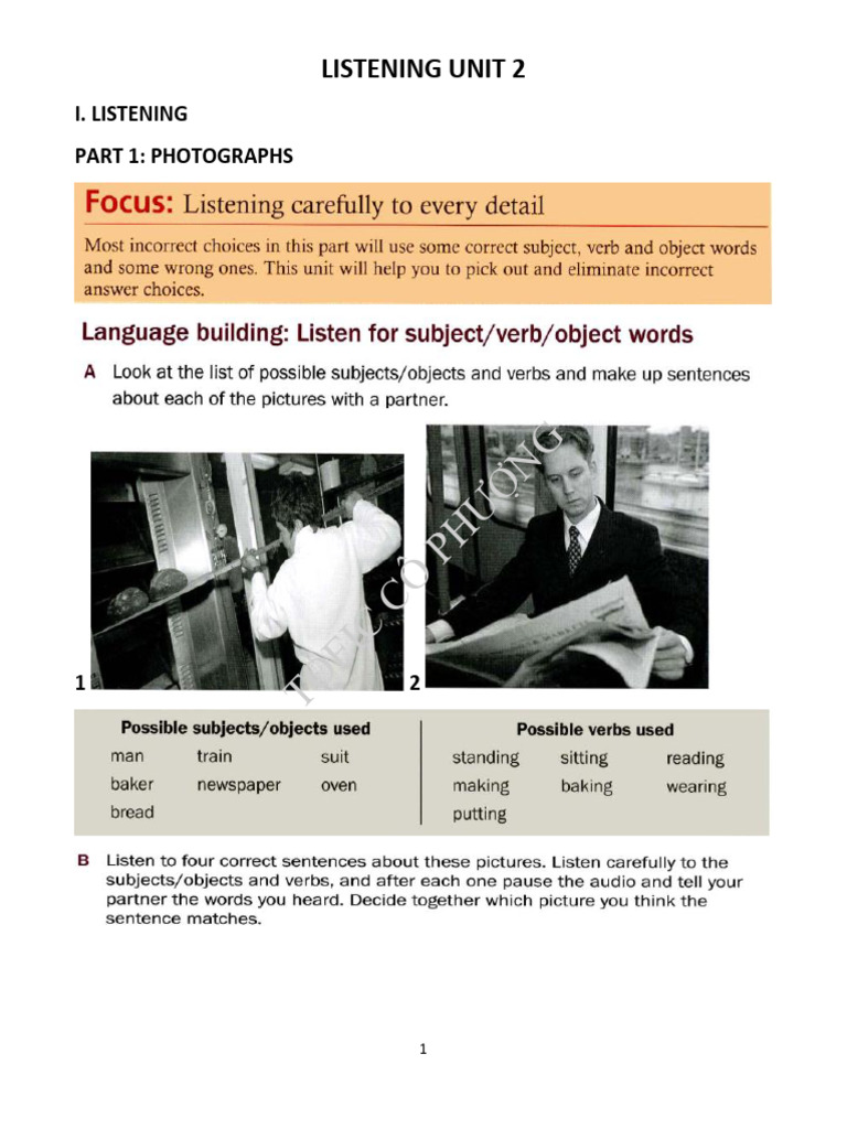 Listening Unit 2 Updated | PDF