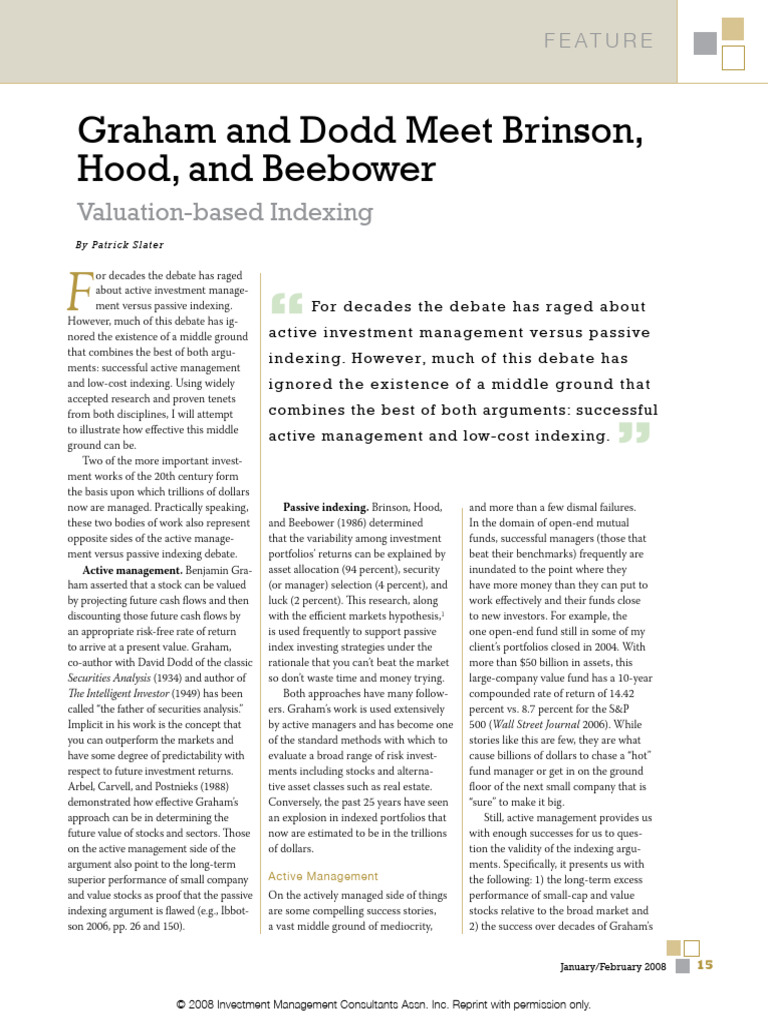 Valuation Based Indexing | PDF