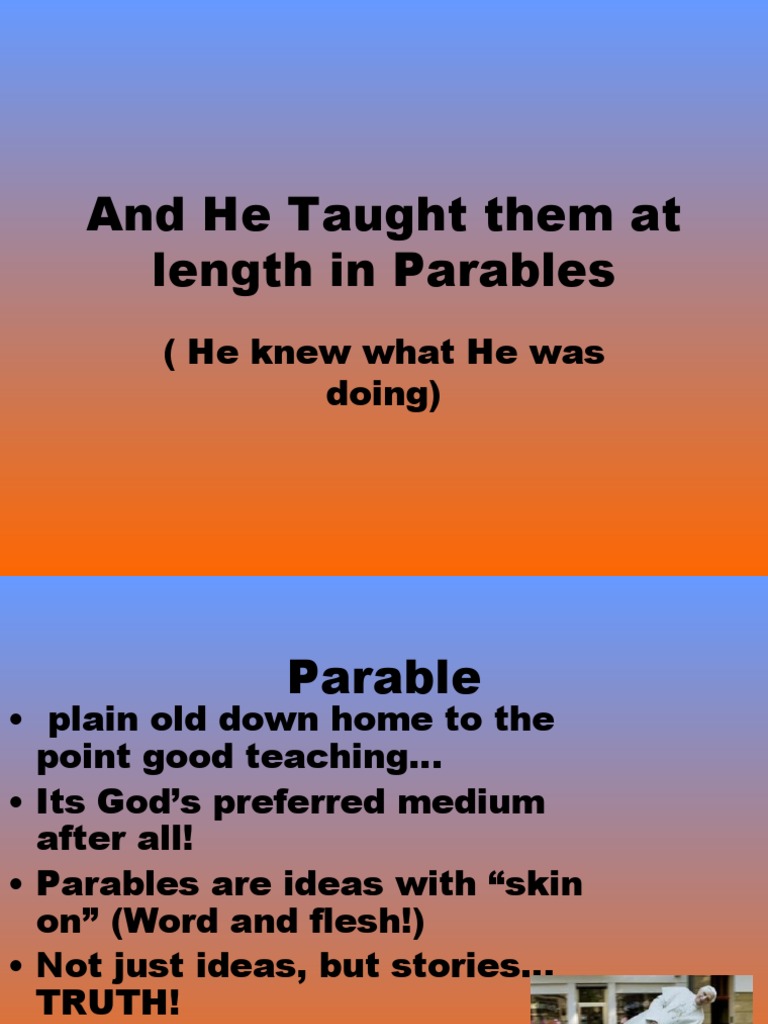 Parables | PDF | Parables Of Jesus | Bible Content