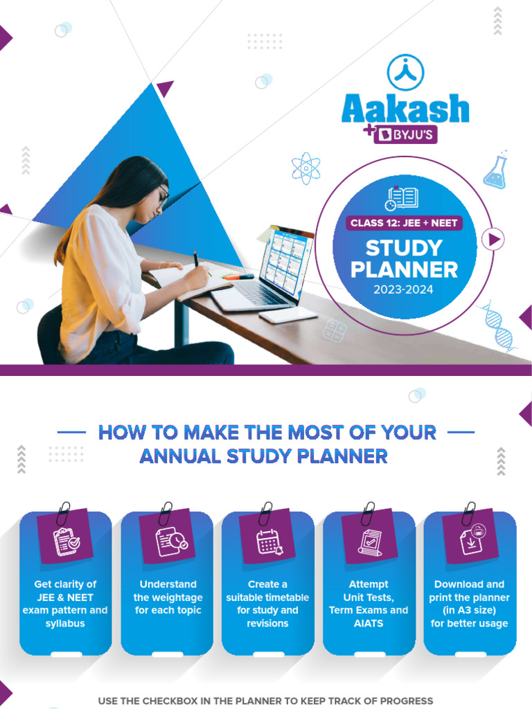 JEE NEET Study Planner 2023-2024 | PDF | Chemistry | Optics