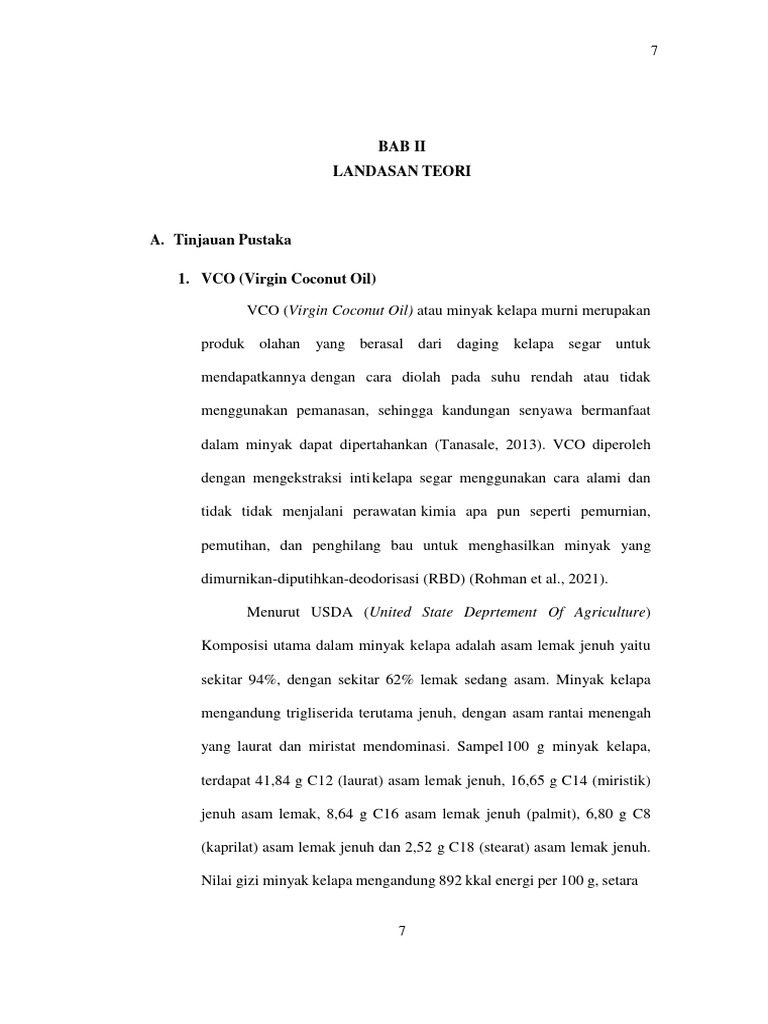 Tinjauan Pustaka Vco | PDF | Kesehatan Holistik | Sains & Matematika