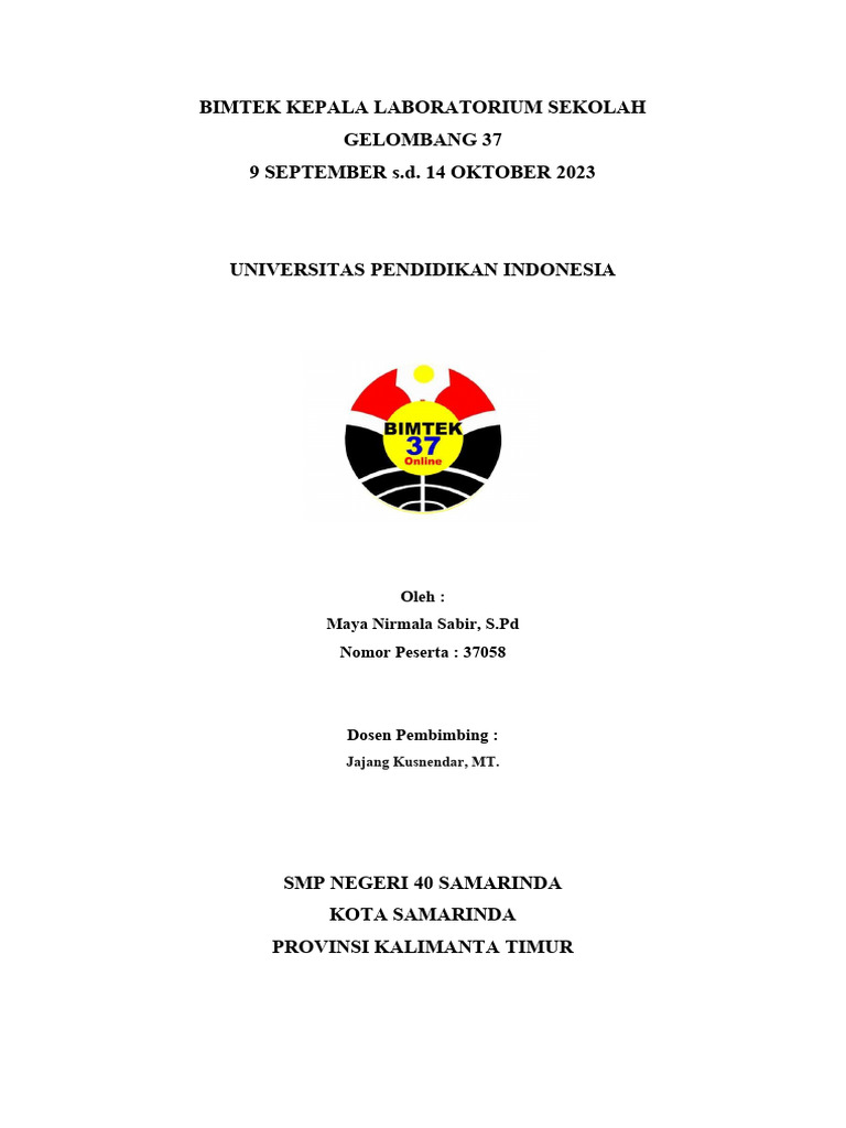 6b-37058-Maya Nirmala Sabir-Tugas Manajemen Lab Komputer | PDF