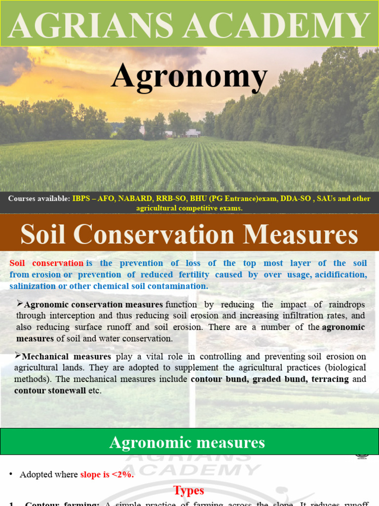 Soil Conservation Techniques Explained | PDF | Mulch | Soil