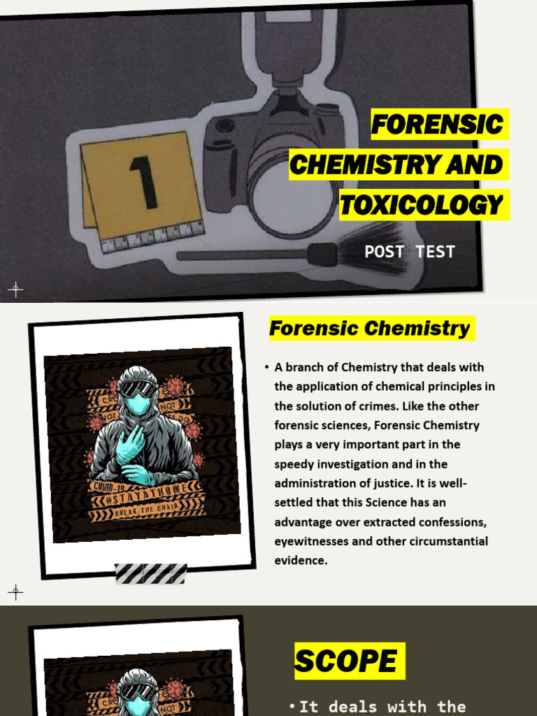 FORENSIC CHEMISTRY AND TOXICOLOGY Discussion | PDF | Forensic Science ...