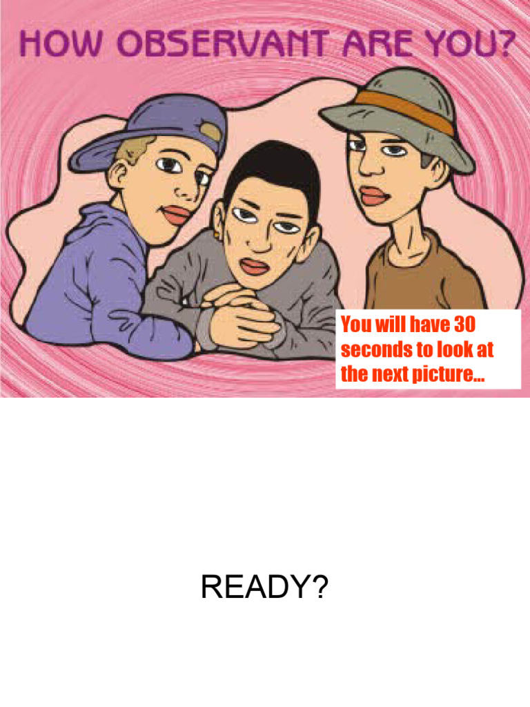 How Observant Are You | PDF