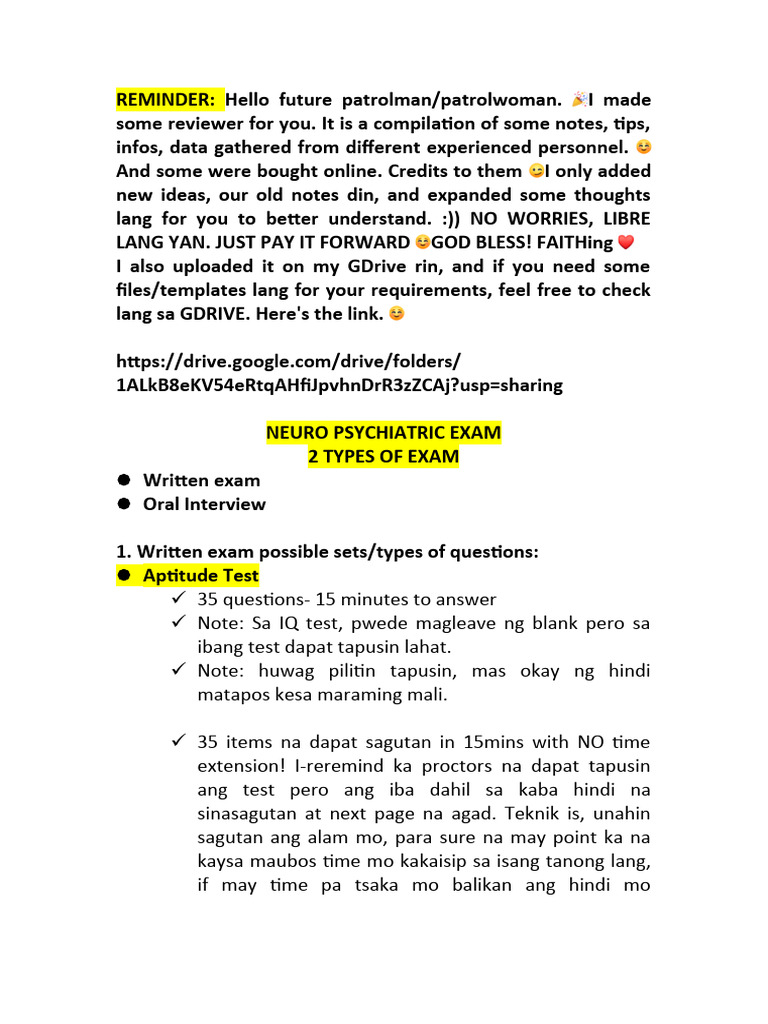 Free Neuro Reviewer | PDF