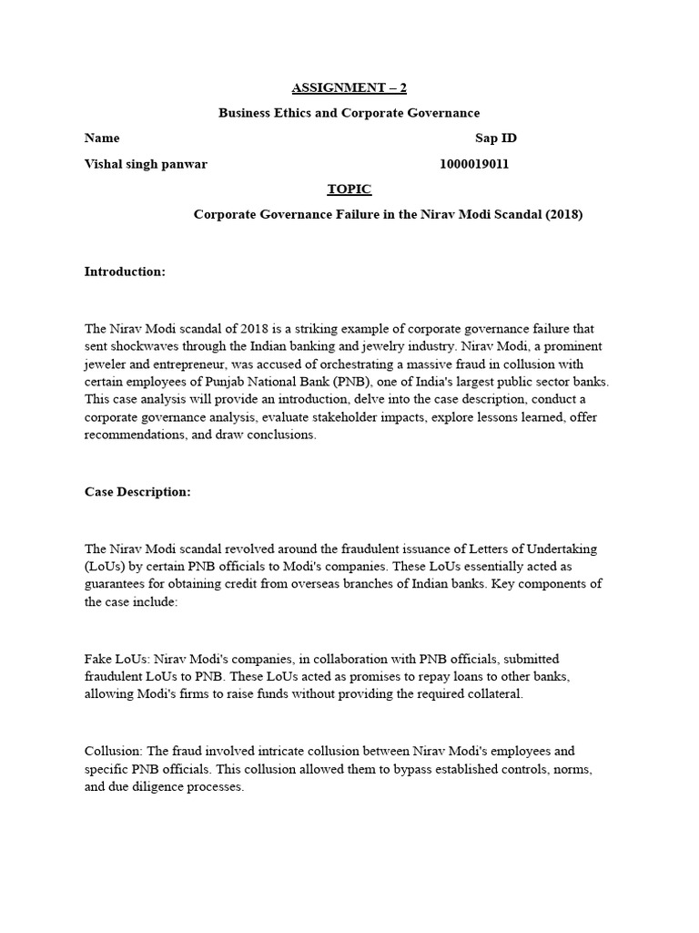 ASSIGNMENT 2 Business Ethics | PDF