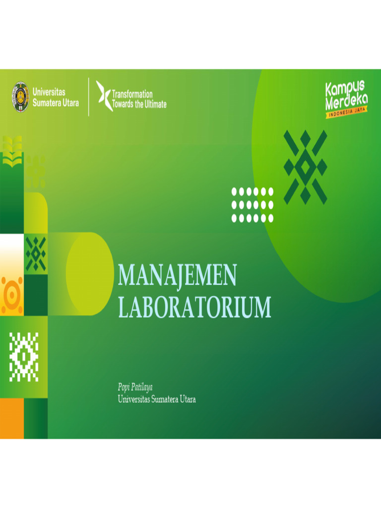 Manajemen Laboratorium | PDF