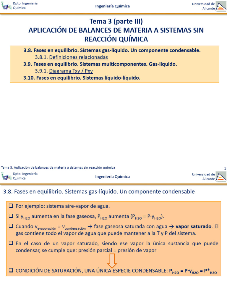 TEMA 3 (Parte III) | Descargar gratis PDF | Fase (materia) | Vapor de agua TEMA 3 (Parte III) | Descargar gratis PDF | Fase (materia) | Vapor de agua