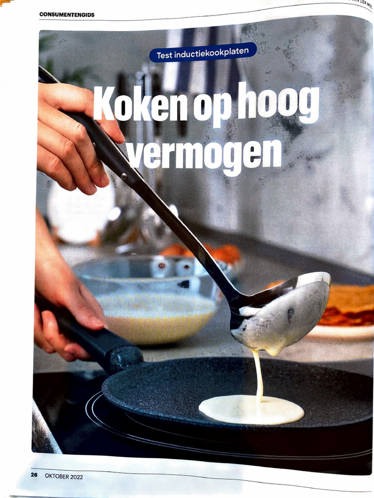Test Inductiekookplaat Consumentenbond Okt-2022 | PDF