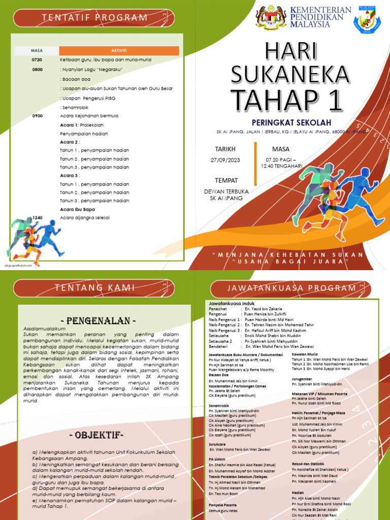 Buku Program Sukaneka SK Ampang | PDF