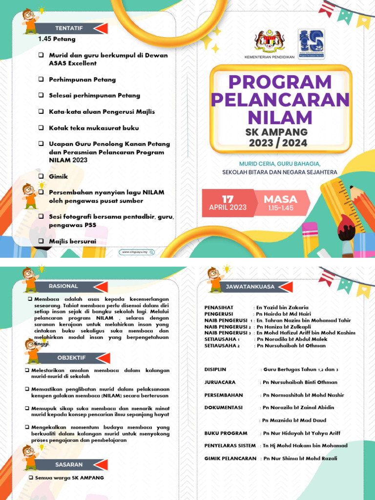 Buku Program Pelancaran Nilam 2023 | PDF