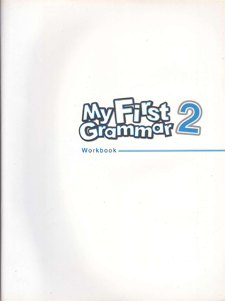 My First Grammar 2 Workbook | PDF