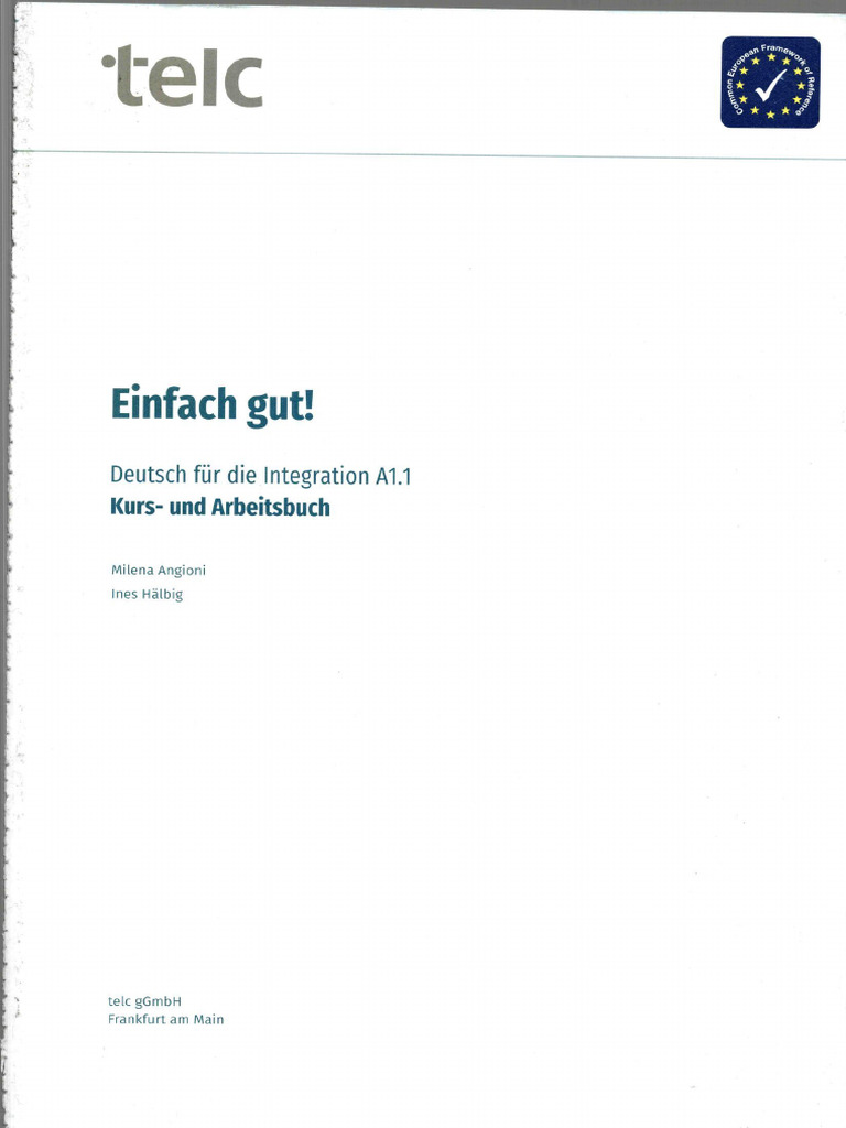 Einfach Gut Deutsch Für Die Integration A1.1 Kurs - Und Arbeitsbuch ...