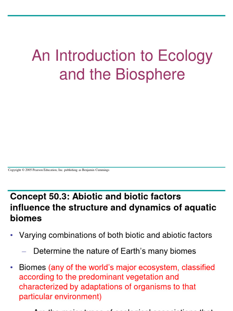 Module 2 Introduction To Ecology and The Biosphere Copy 2 | PDF