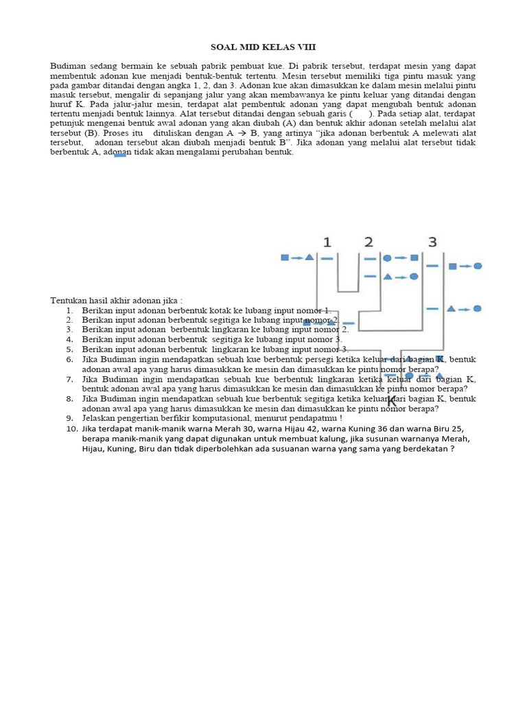 Soal Mid Kelas Viii | PDF