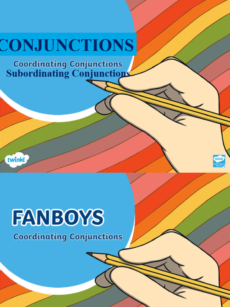 Au L 2550401 Fanboys Coordinating Conjunctions Powerpoint - Ver - 3 | PDF