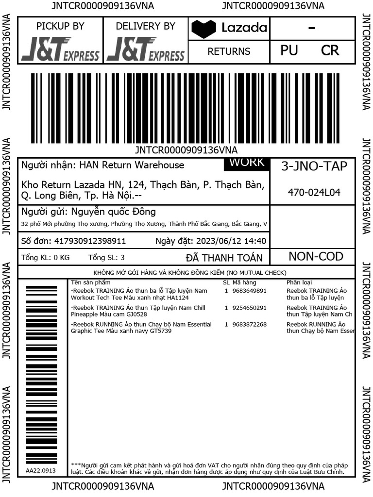 Return Label | PDF