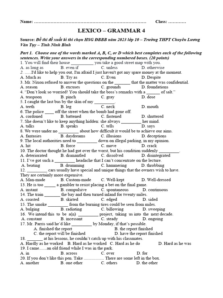 Lexico Grammar | PDF