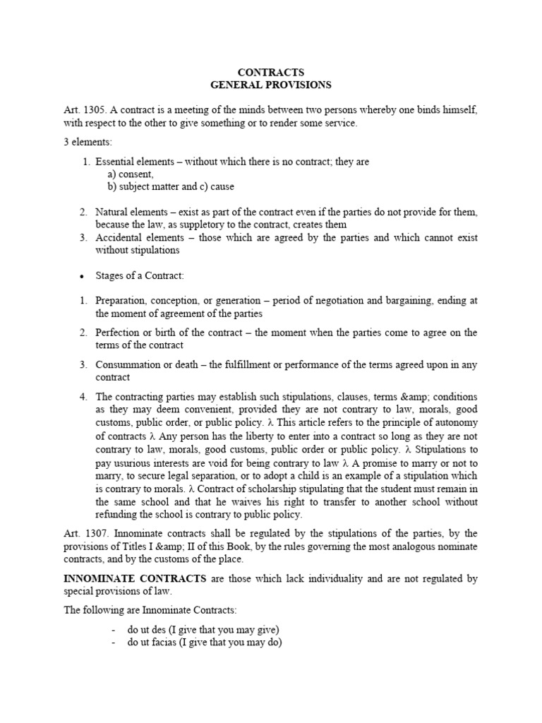 Contracts Module | PDF | Misrepresentation | Annulment