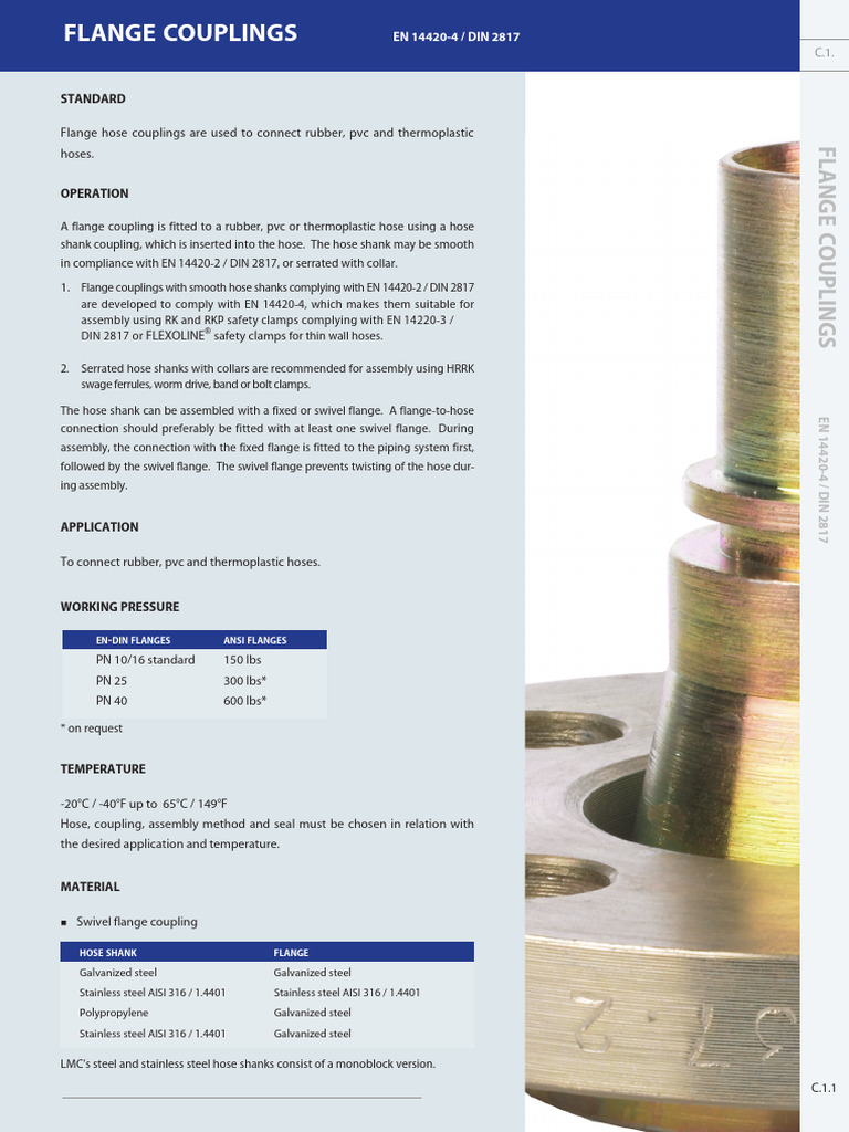 Flanges | PDF | Pipe (Fluid Conveyance) | Secondary Sector Of The Economy