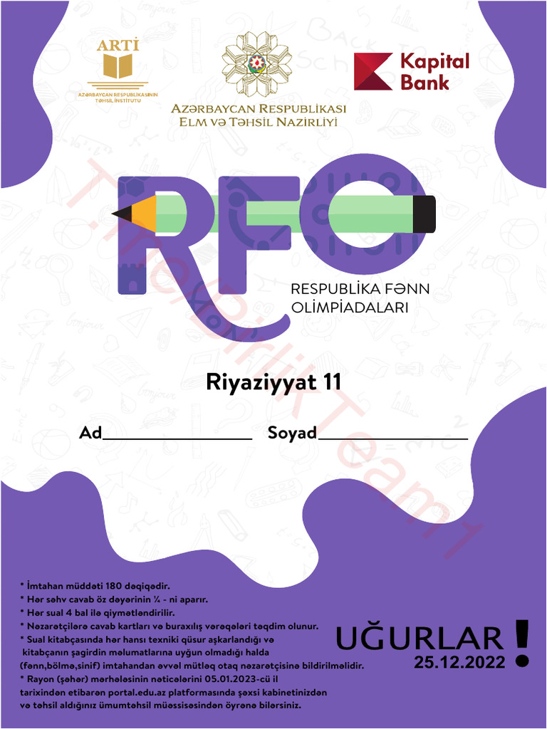 Riyaziyyat 11 AZ | PDF