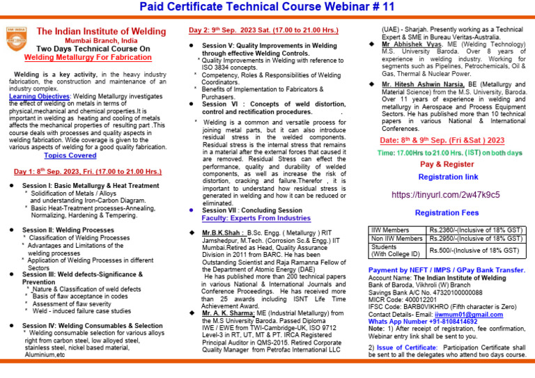 Welding Metallurgy For Fabrication - CTC # 11 | PDF