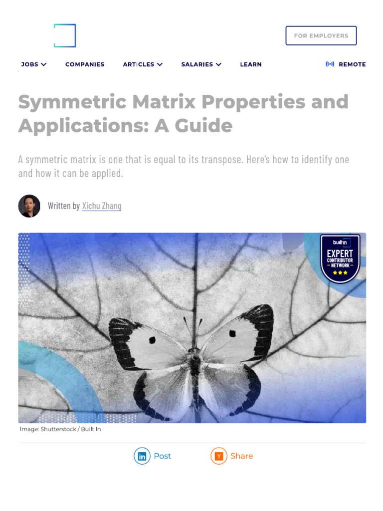 Symmetric Matrix | PDF