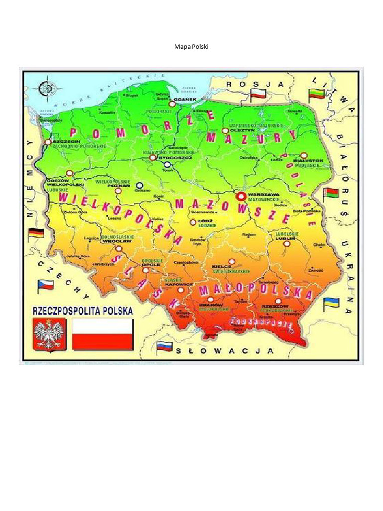 Mapa Polski Kontur | PDF