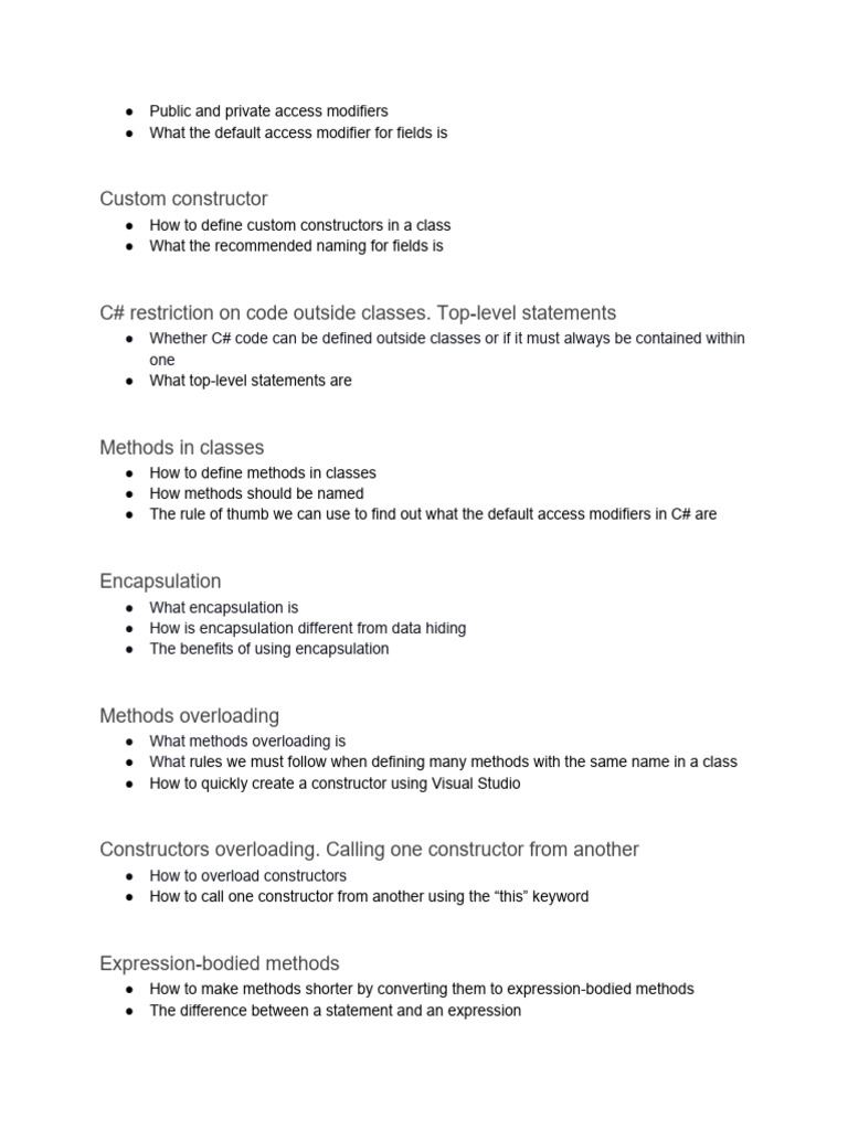 Ultimate C# Masterclass - Pag 9 and 10 | PDF | Computers
