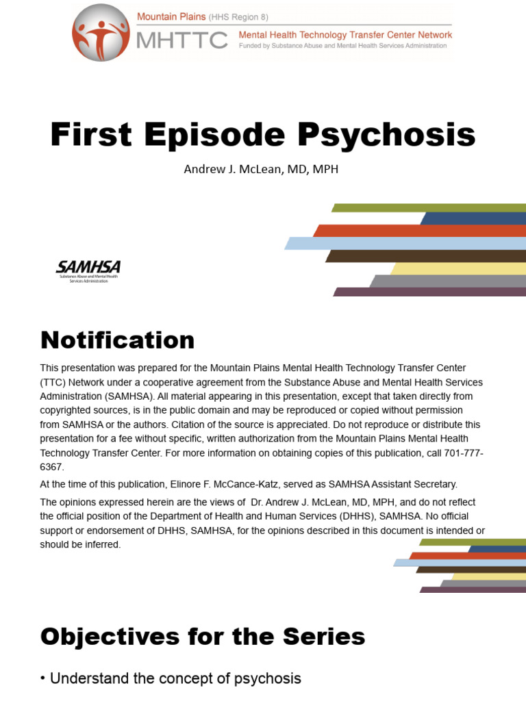 First Episode Psychosis | PDF | Schizophrenia | Psychosis