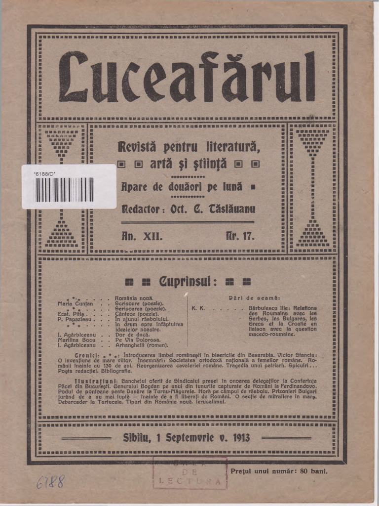 Luceafarul 1913 17 | PDF