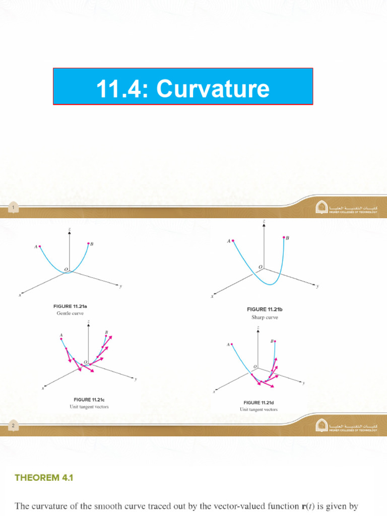 Curvature and Unit Tangent Vector Exercises | PDF | Teaching Methods ...