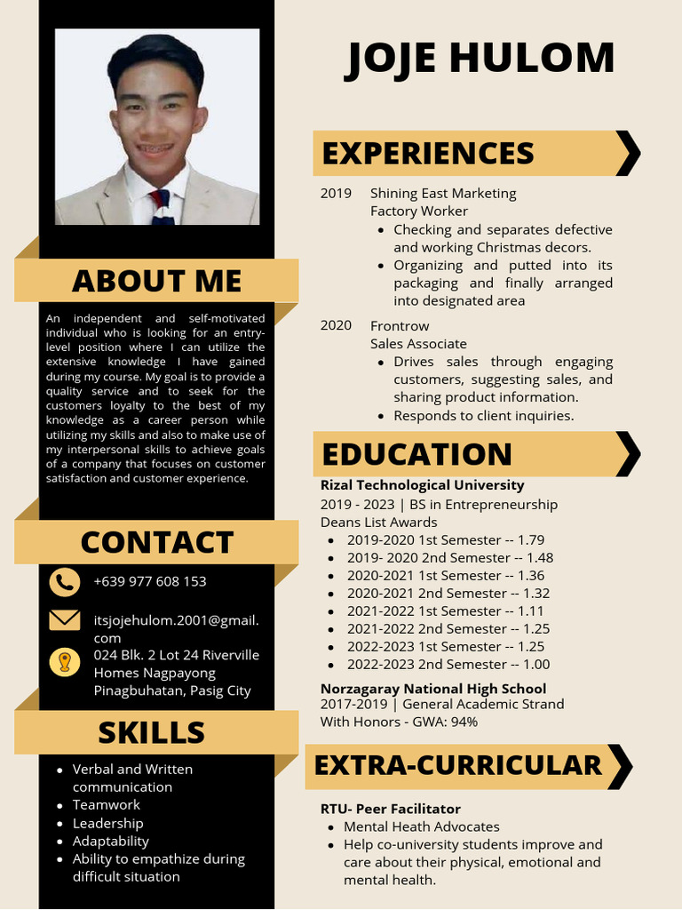 Creative Resume CV | Download Free PDF | Sales | Human Communication